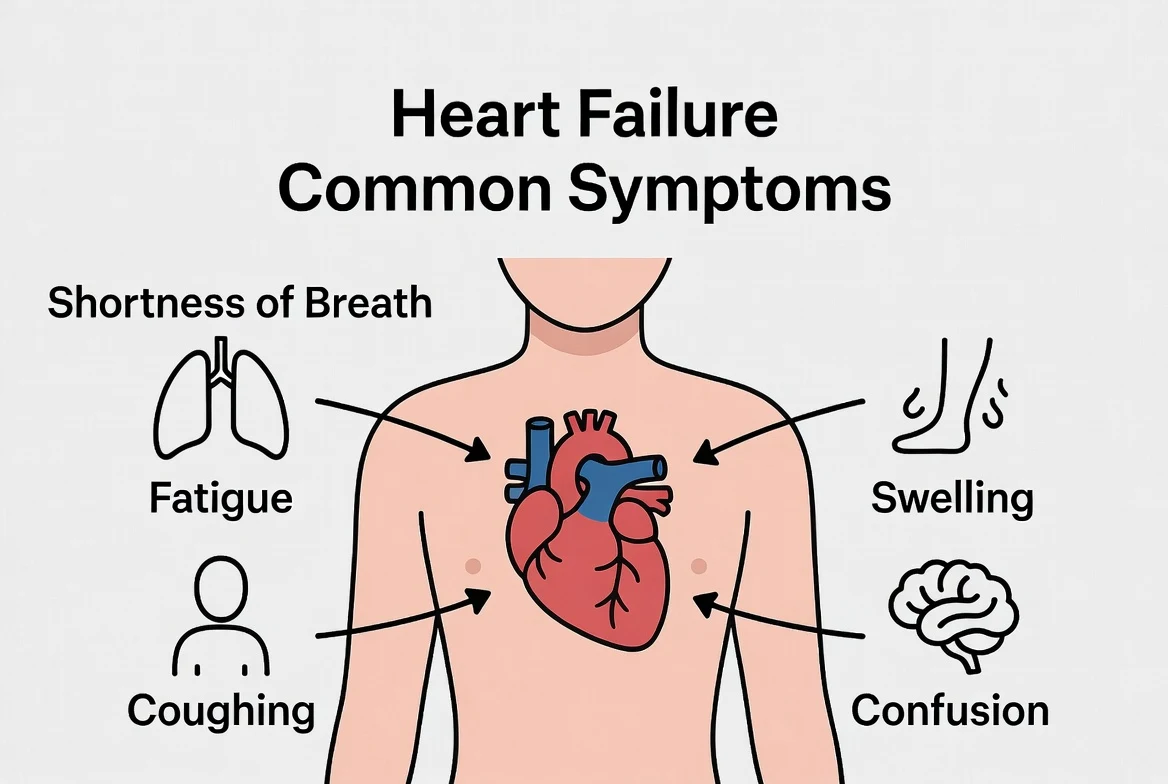 Heart Failure Common Symptoms: 10 Warning Signs & 4 Stages